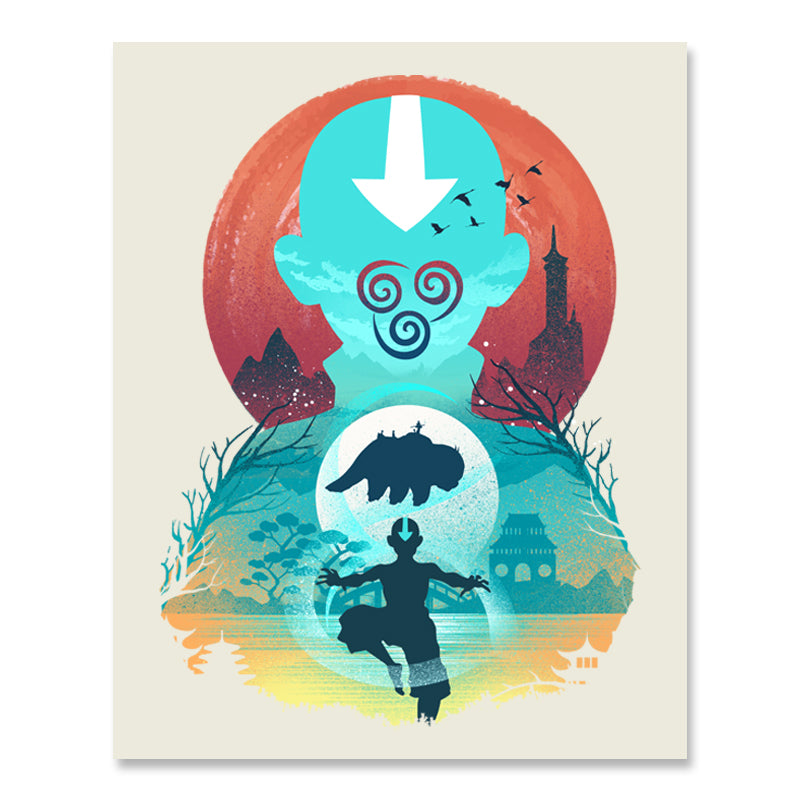 Ukiyo-e Airbender Print – Fuzzy Ink