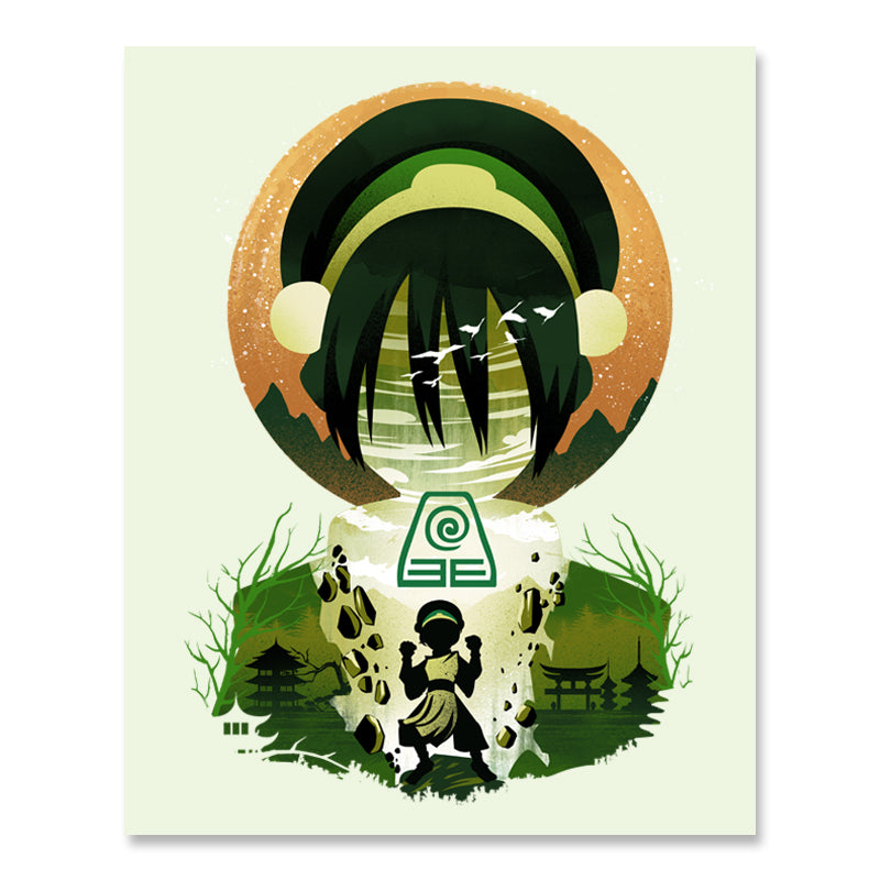 Ukiyo-e Earthbender Print – Fuzzy Ink