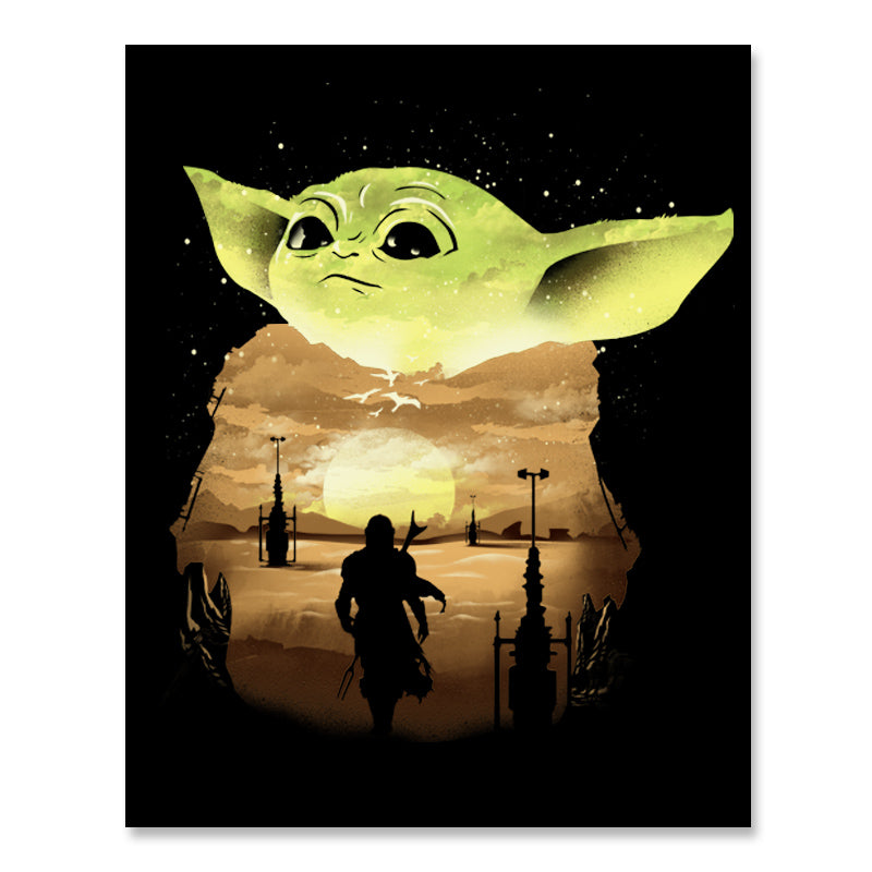 Ukiyo-E Baby Grogu Print – Fuzzy Ink