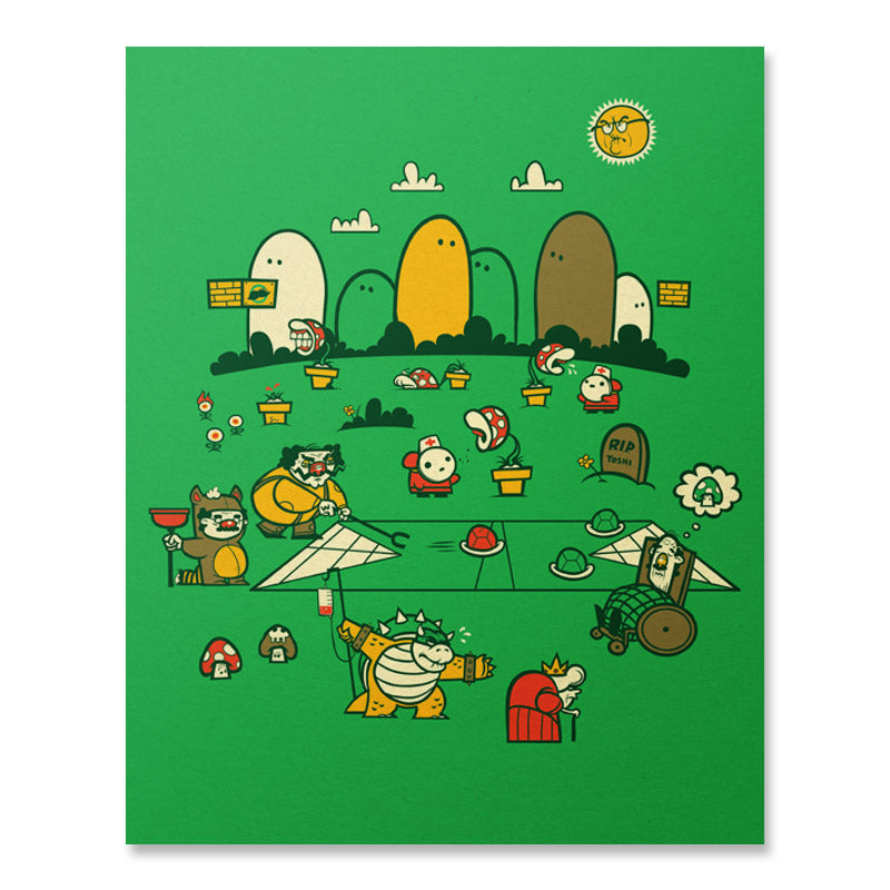 Game Over Print – Fuzzy Ink