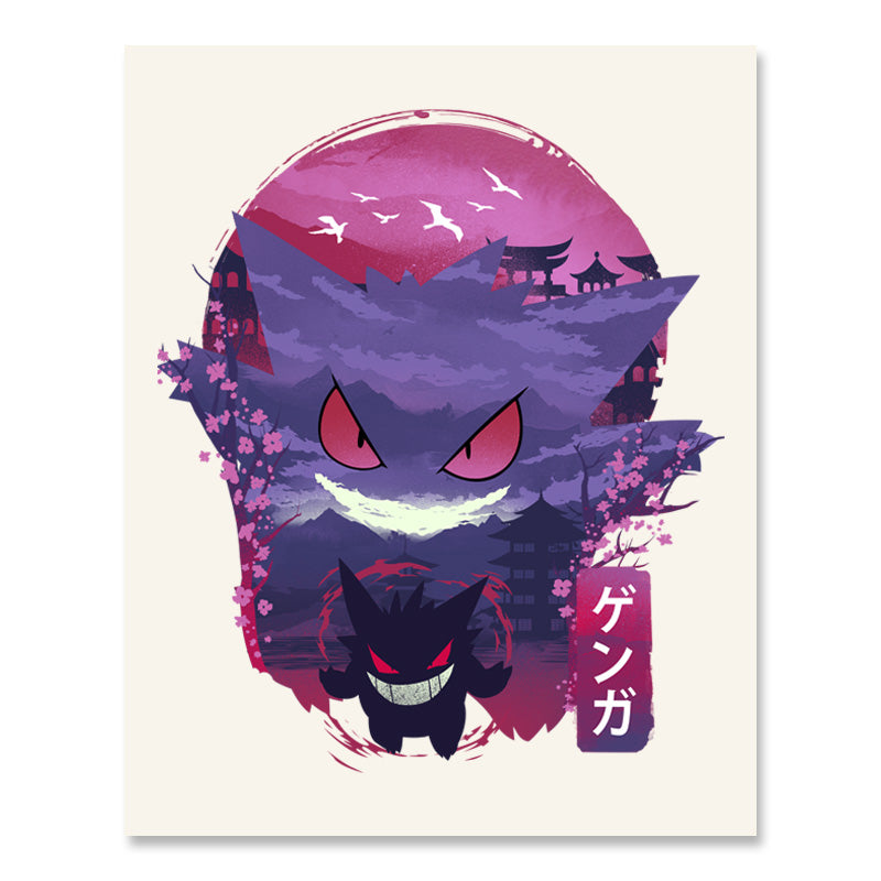 Ukiyo-e Gengar Print – Fuzzy Ink