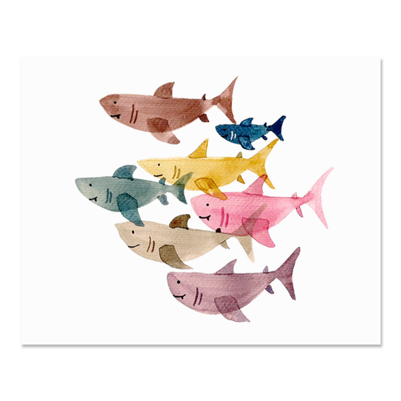 Shark Landscape Print – Fuzzy Ink