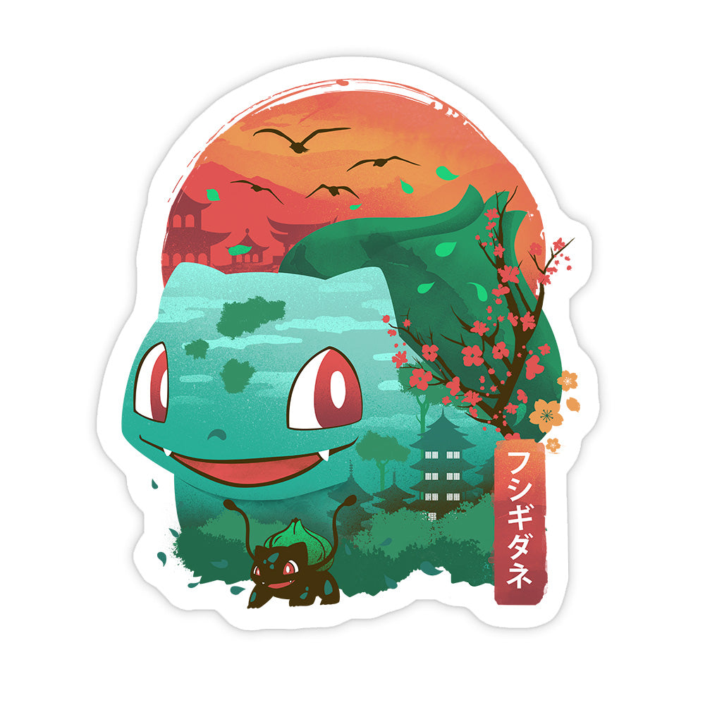Ukiyo Bulbasaur Sticker – Fuzzy Ink